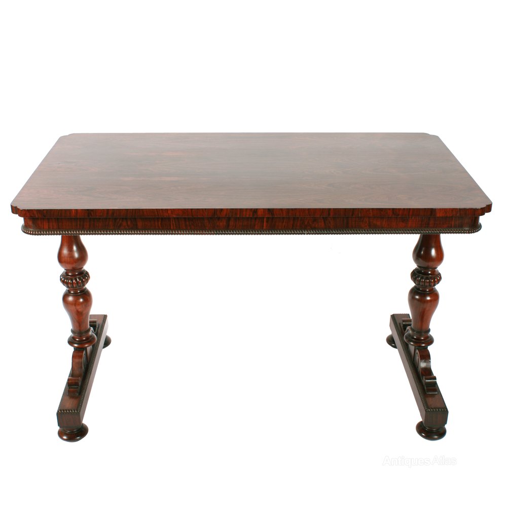 Georgian Rosewood Library Table - Antiques Atlas