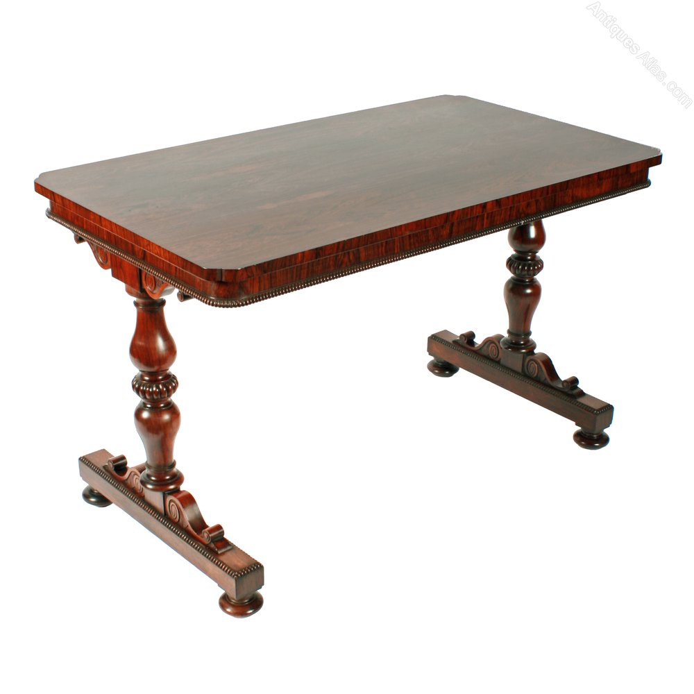 Georgian Rosewood Library Table - Antiques Atlas