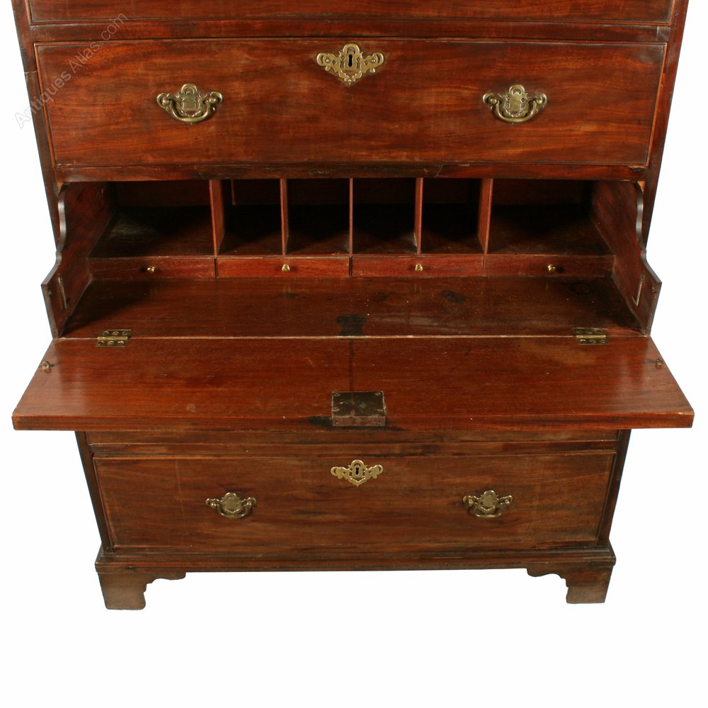 Georgian Secretaire Chest On Chest - Antiques Atlas