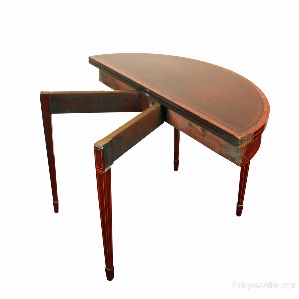 Georgian Turn Over Top Tea Table - Antiques Atlas