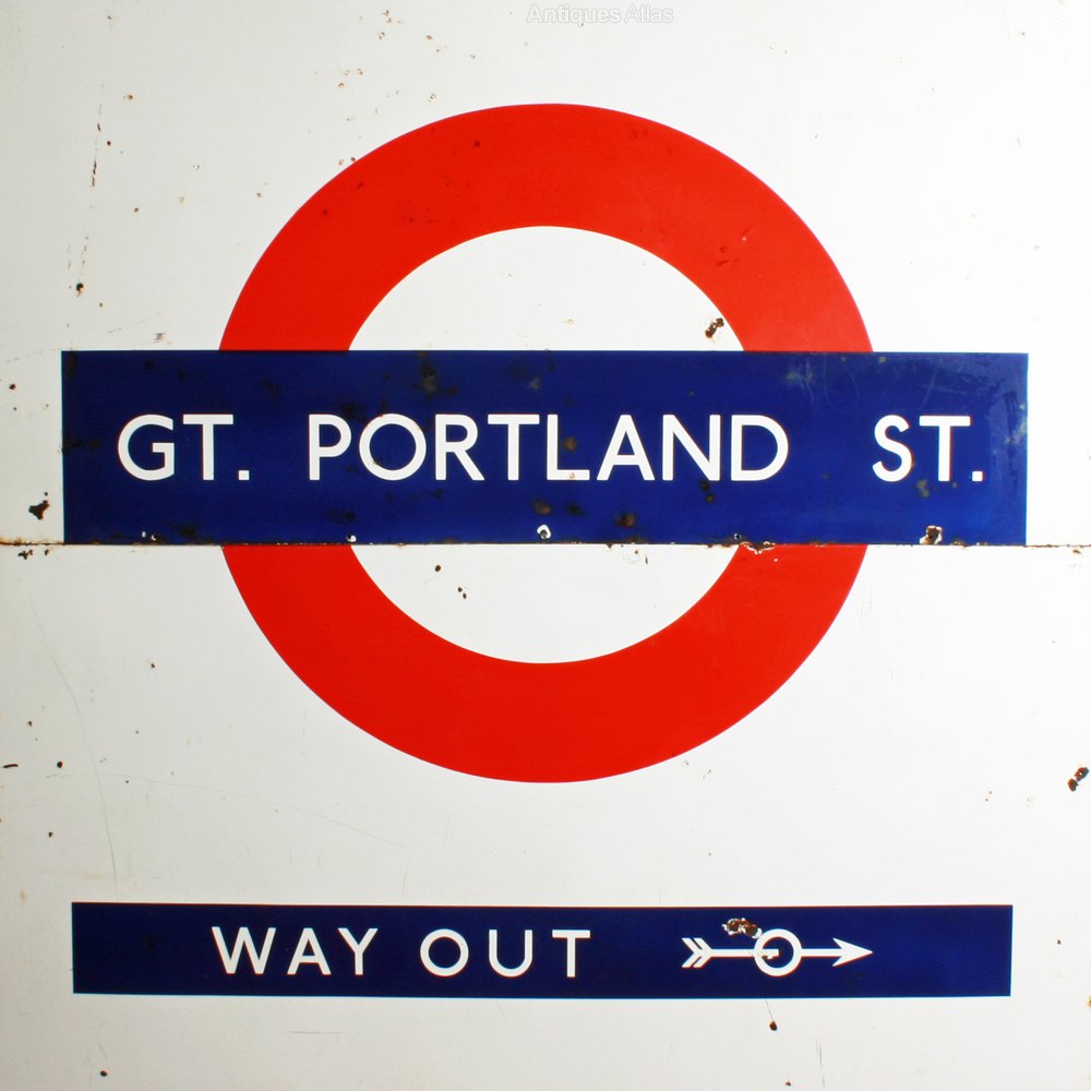 Antiques Atlas - Great Portland Street Underground Sign as102a6015 / 8314
