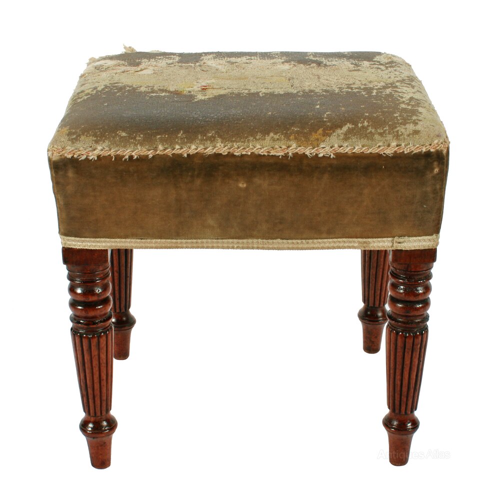 Late Georgian Mahogany Stool - Antiques Atlas