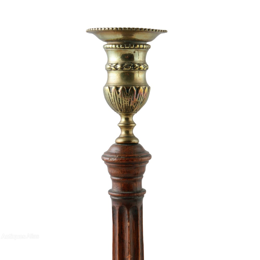Antiques Atlas - Pair Of Georgian Mahogany Candlesticks