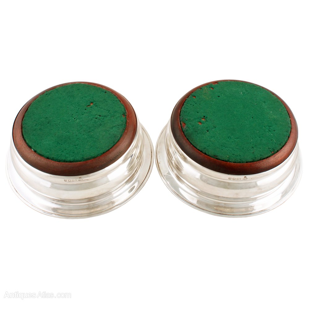 Antiques Atlas - Pair Of Sterling Silver Coasters