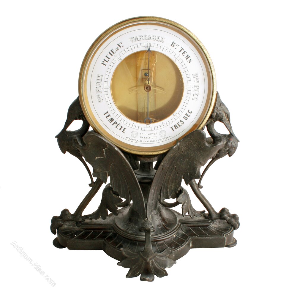 Antiques Atlas - Rare Bourdon & Richard Barometer as102a6268 / 8630
