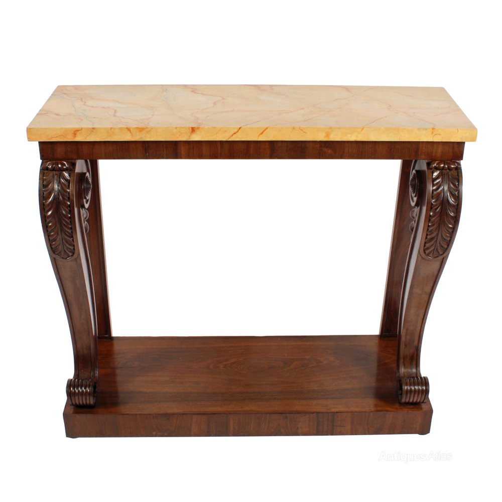 Regency Rosewood Console Table - Antiques Atlas