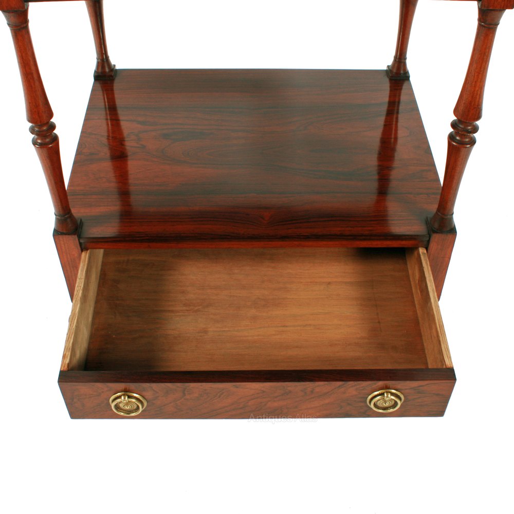 Regency Rosewood Whatnot Music Stand - Antiques Atlas
