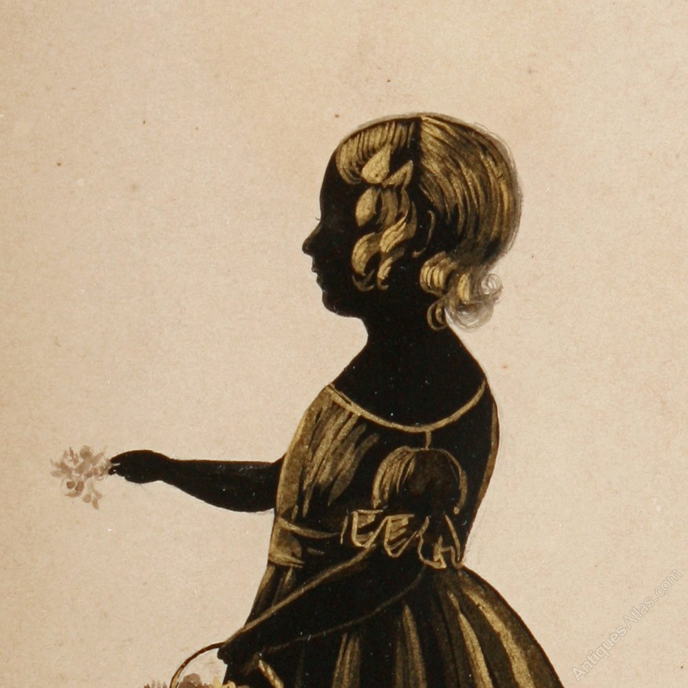 Antiques Atlas - Regency Silhouette Of A Girl
