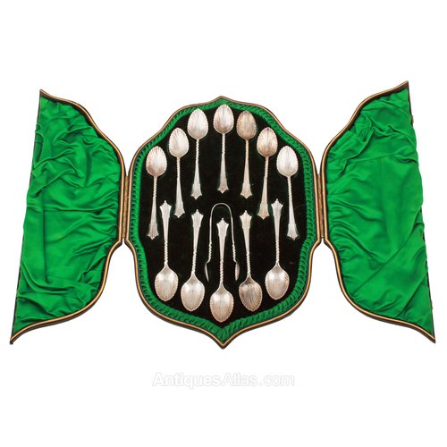 Antiques Atlas - Set Of 12 Victorian Tea Spoons as102a5901 / 8118