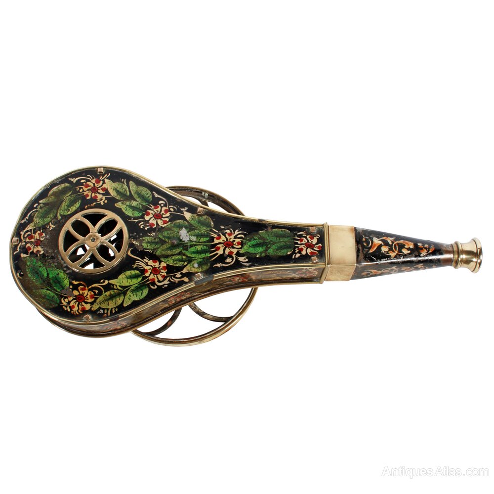 Antiques Atlas - Tole Ware And Brass Bellows