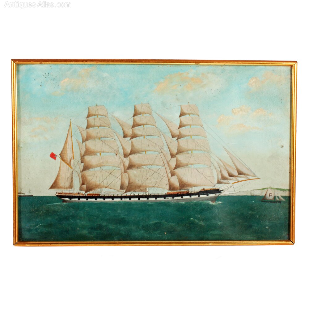 Antiques Atlas - Victorian 'Port Jackson' Ship Painting as102a6254 / 8622