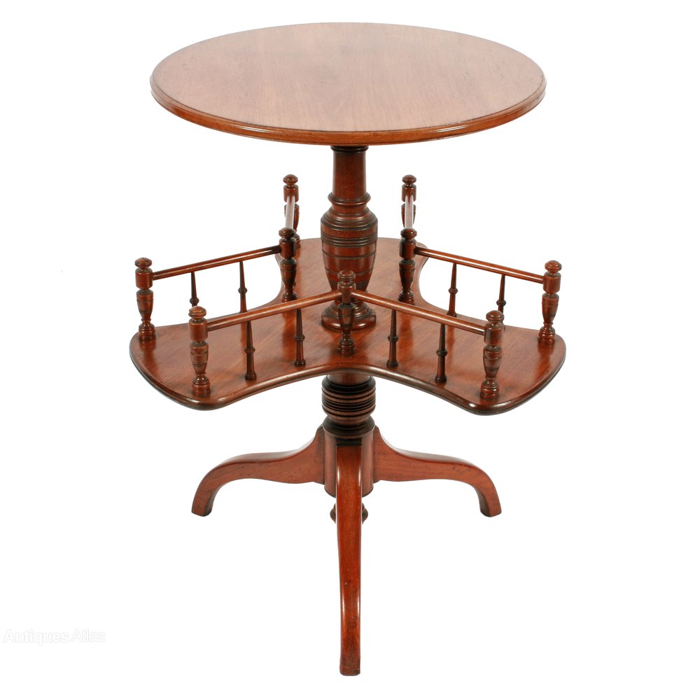 Victorian Walnut Book Table - Antiques Atlas