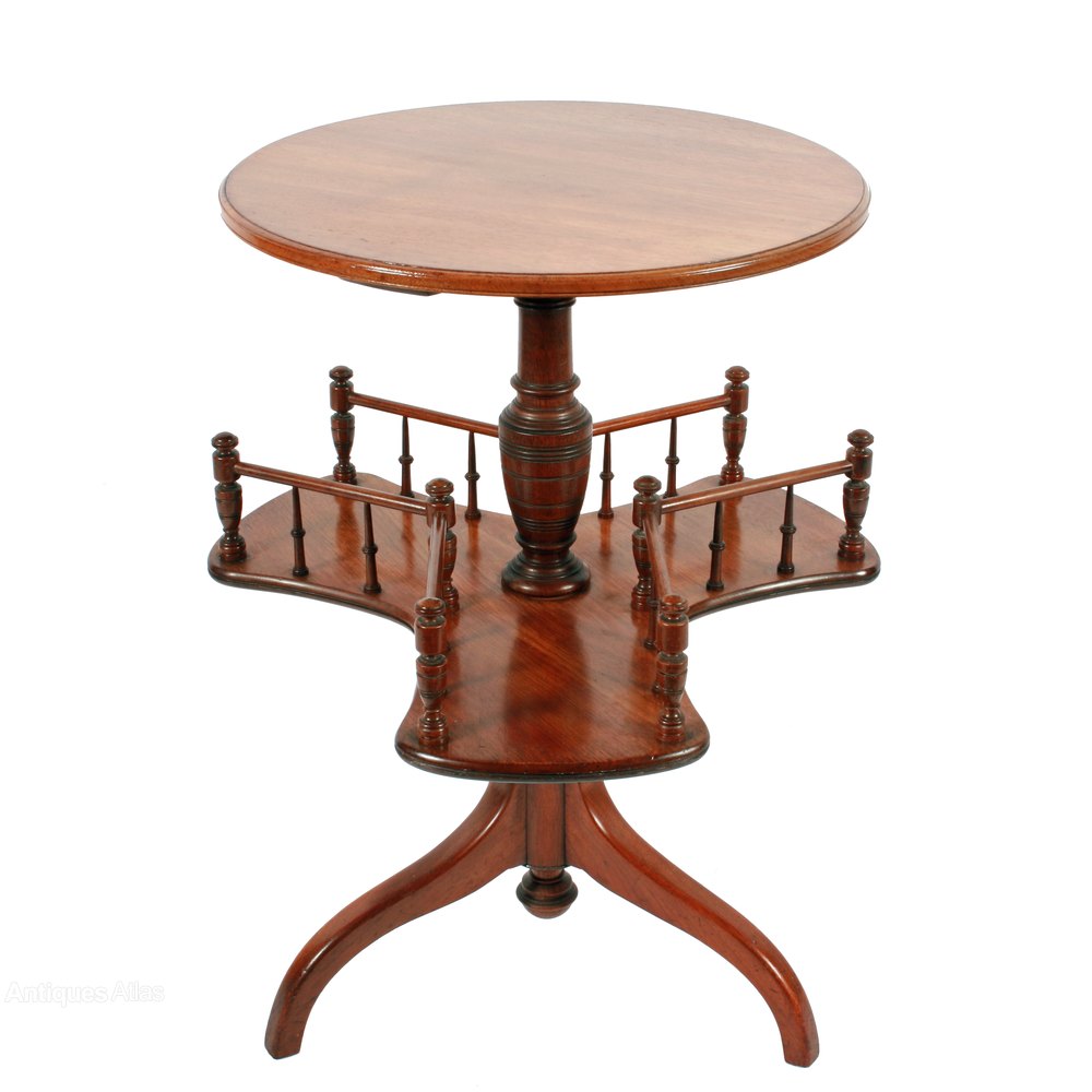 Victorian Walnut Book Table - Antiques Atlas