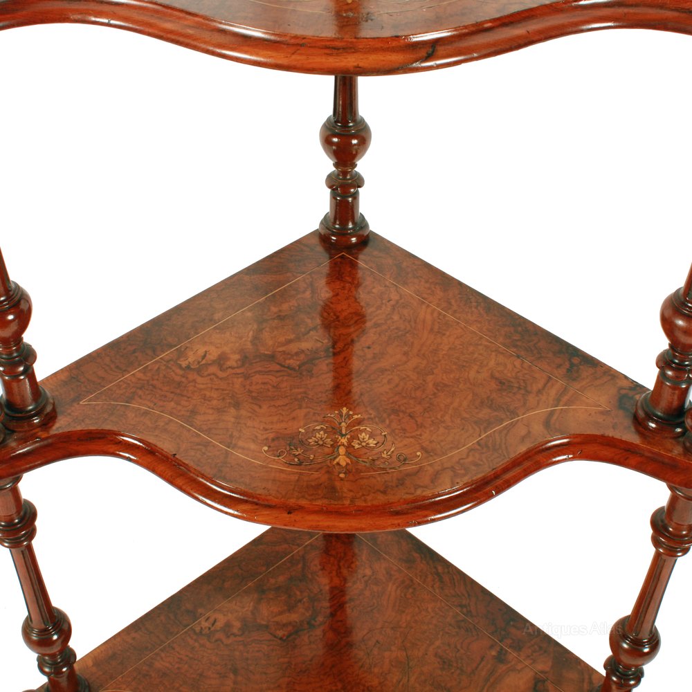 Victorian Walnut Corner Whatnot as102a6043 / 8272 - Antiques Atlas