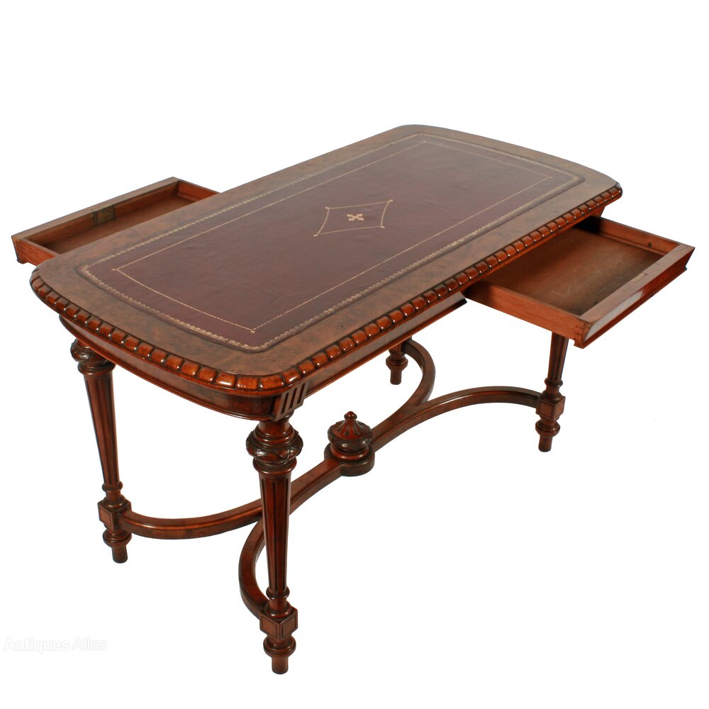 Walnut Library Table By John Taylor & Son - Antiques Atlas