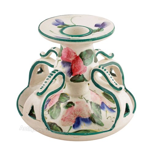 Antiques Atlas - Wemyss Ware Sweet Pea Candlestick