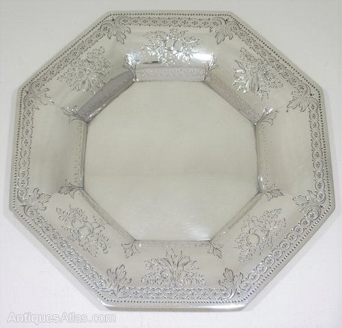 Antiques Atlas - Victorian Sterling Silver Octagonal Dish