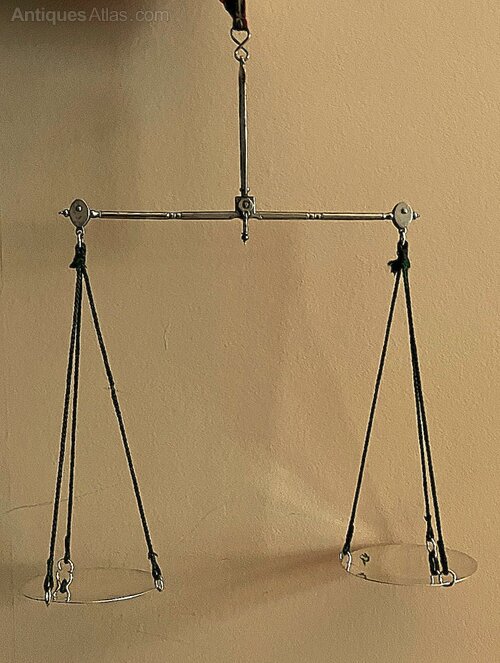 Antiques Atlas - George III Silver And Steel Apothecary Scales as1251a040