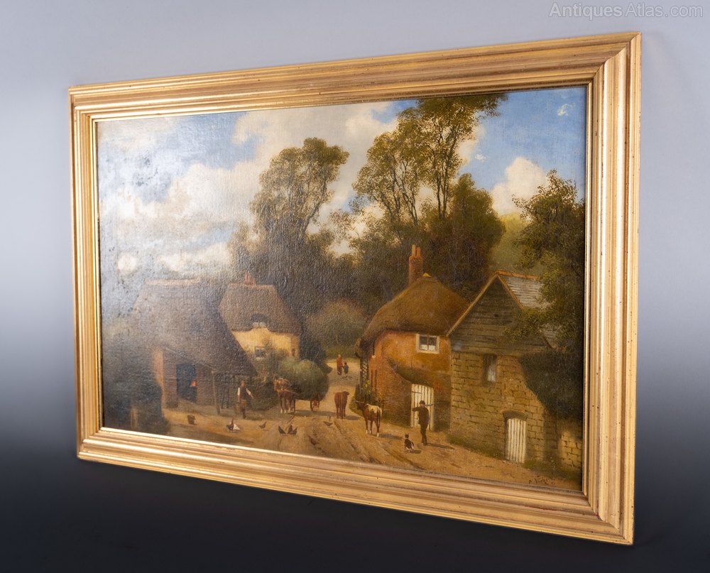 Antiques Atlas - Charles Vickers (1821-1895) - Rural Life In Devon