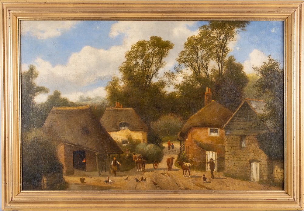 Antiques Atlas - Charles Vickers (1821-1895) - Rural Life In Devon