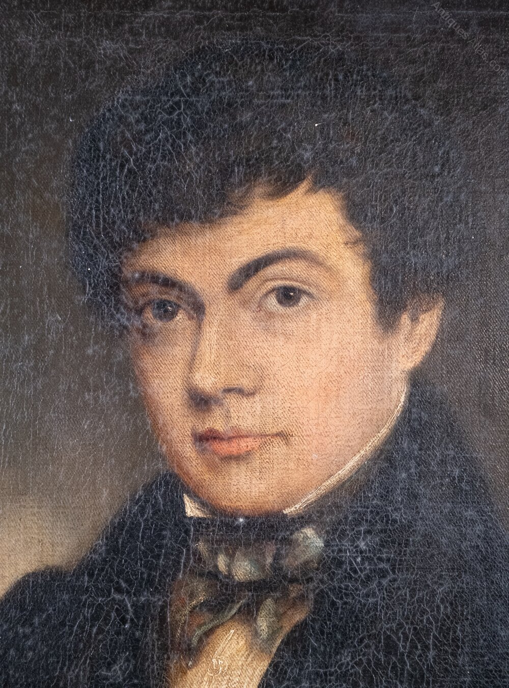 Antiques Atlas - Portrait Of 'E. Butler' A Gentleman. Dated 1830 ...