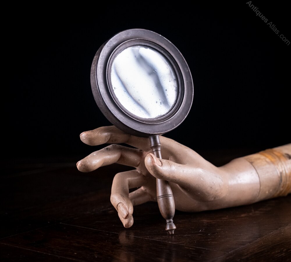 Antiques Atlas - Regency Double-Sided Hand Mirror as1132a1138 / 7974