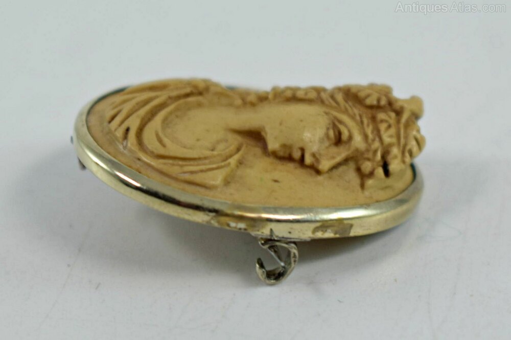 Antiques Atlas - Grand Tour Silver Mounted Lava Cameo Brooch as1230a120 ...