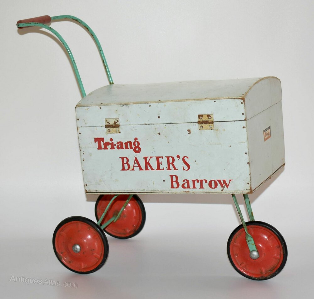 Antiques Atlas - Rare Vintage Tri-ang Baker's Barrow Child Toy ...