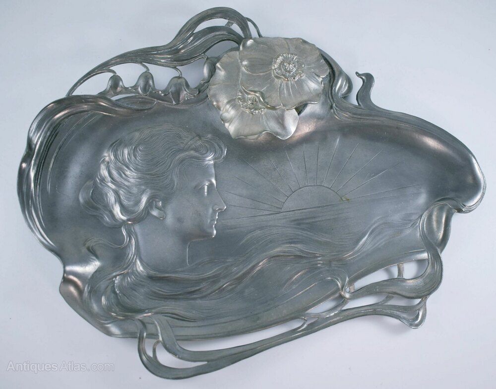 Antiques Atlas - Wmf Britannia Metal No.194 Business Card Tray ...