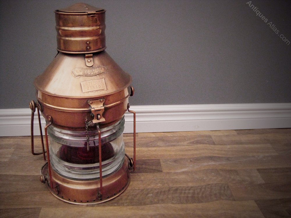 Antiques Atlas - Large Vintage Ships Lantern