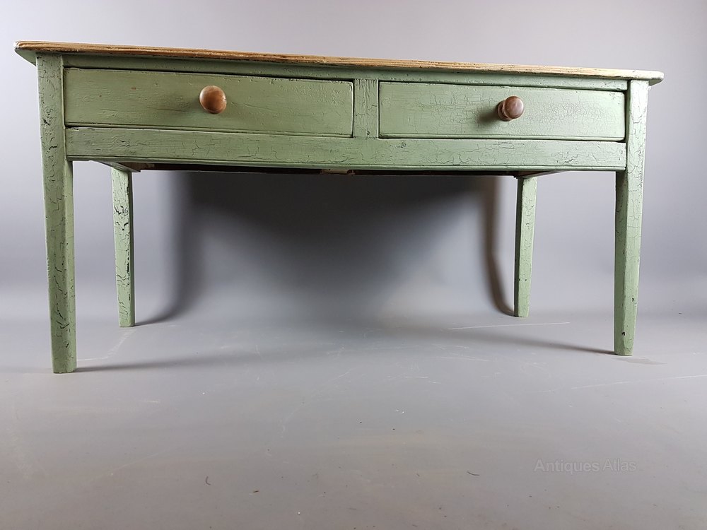 19thC Painted Antique Pine Table as649a329 - Antiques Atlas