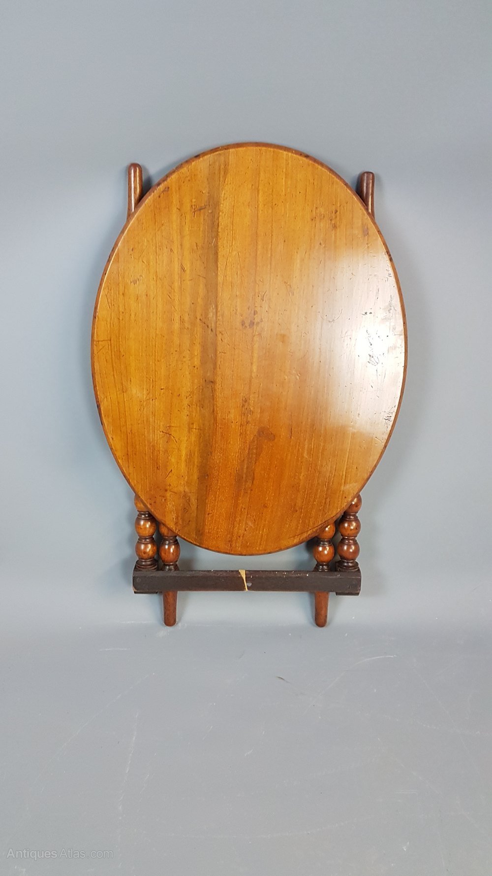 Victorian Folding Walnut Bobbin Table - Antiques Atlas
