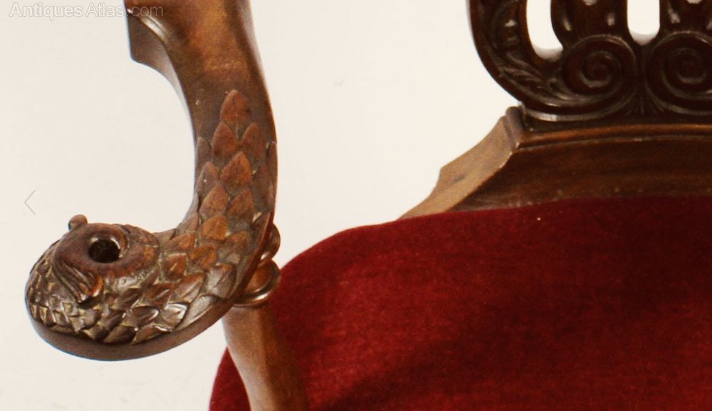 Irish Desk Chair In The Manner Of Giles Grendey as962a096 / HG57 ...