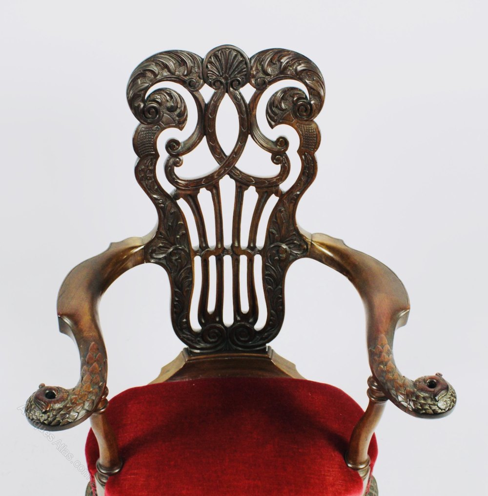 Irish Desk Chair In The Manner Of Giles Grendey as962a096 / HG57 ...