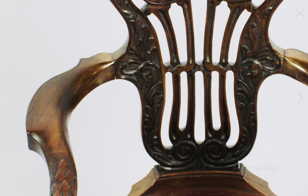 Irish Desk Chair In The Manner Of Giles Grendey as962a096 / HG57 ...
