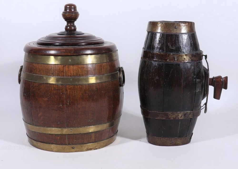 Antiques Atlas - Naval Rum Barrel And Cider Firkin