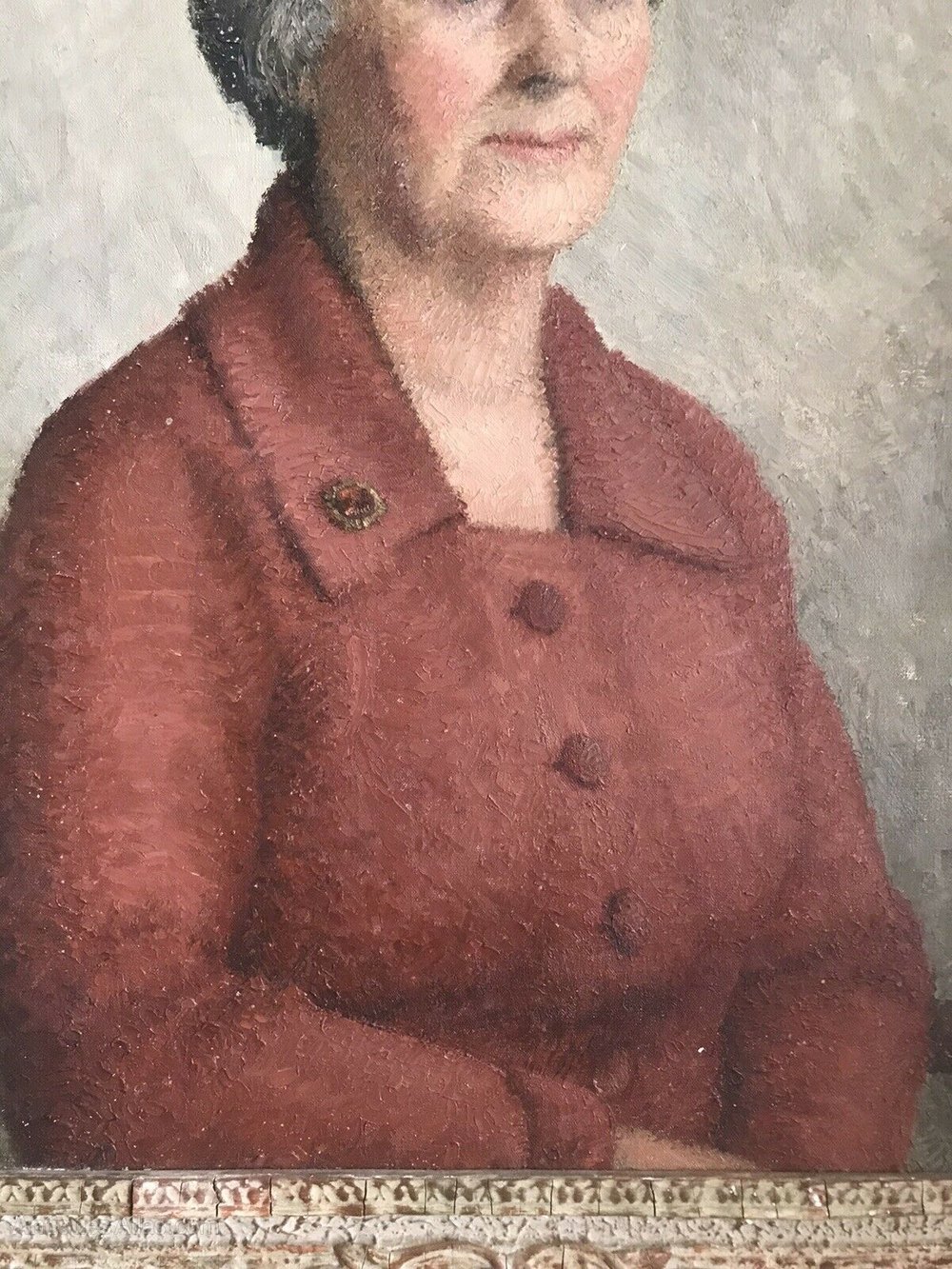 Antiques Atlas - Influenced By Dod Procter Oil Portrait Of A Lady