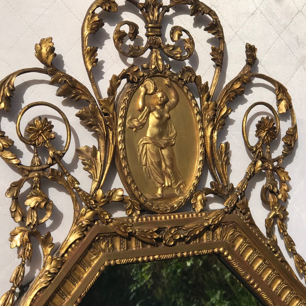Antiques Atlas - 19th Century Gilt Mirror In The Adam Style