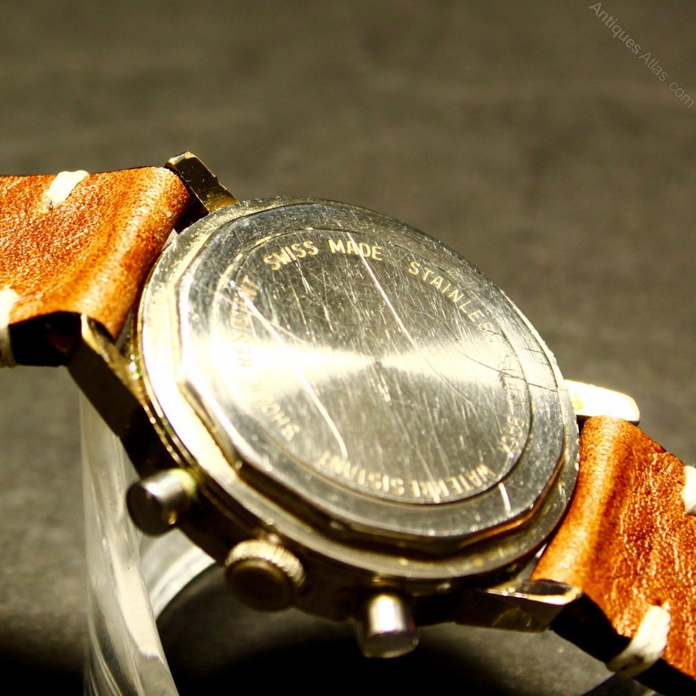 Antiques Atlas - 1950s Aviators Craftsman Swiss Chronograph Watch