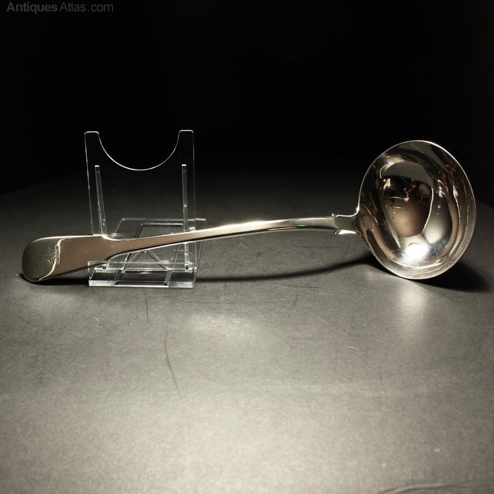 Antiques Atlas - 19th C Regency Silver Ladle London FH II C1825