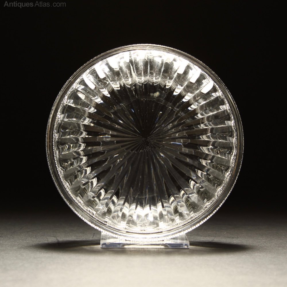 Antiques Atlas - 19th C Victorian Glass Lidded Cut Bowl C1860