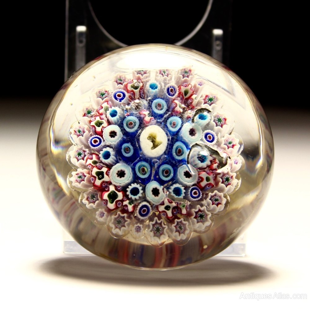 Antiques Atlas - Queen Victoria Glass Paperweight Door Handle C1870