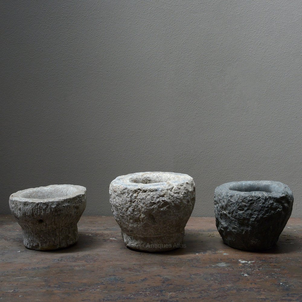 Antiques Atlas - Antique Hand Carved Stone Mortar (Large)