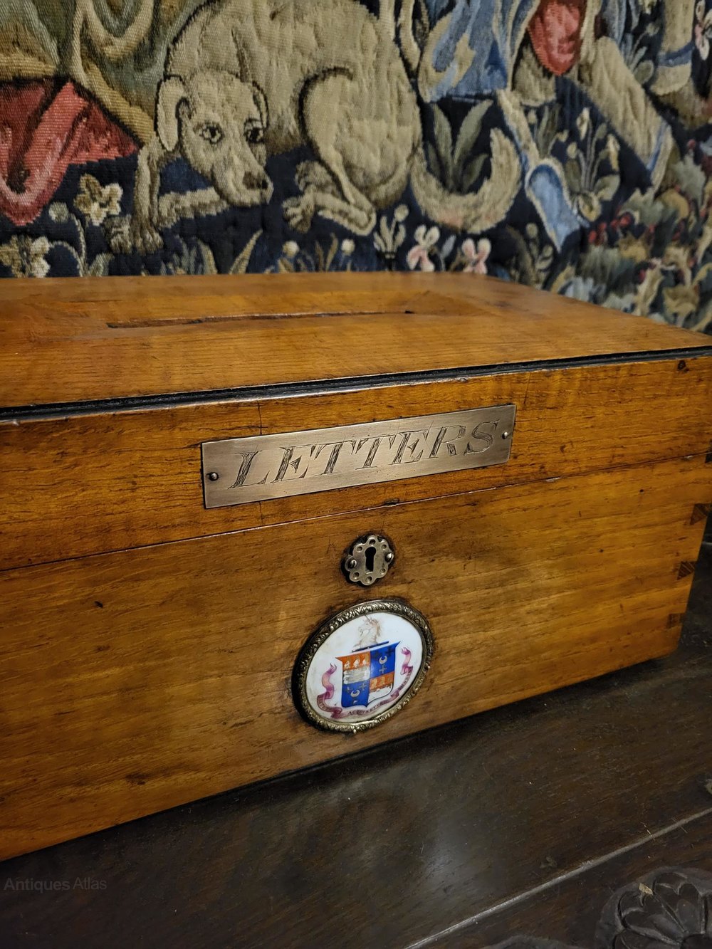 Antiques Atlas - Antique Oak Mailbox / Letter Box