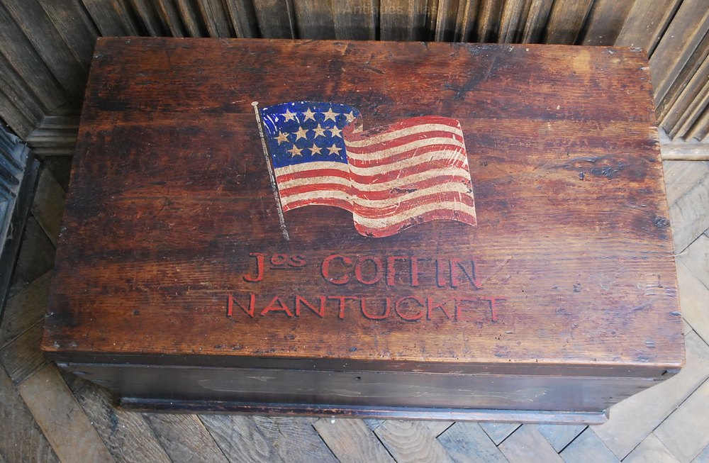 Antique Scummbled Maritime Pine Box - Antiques Atlas
