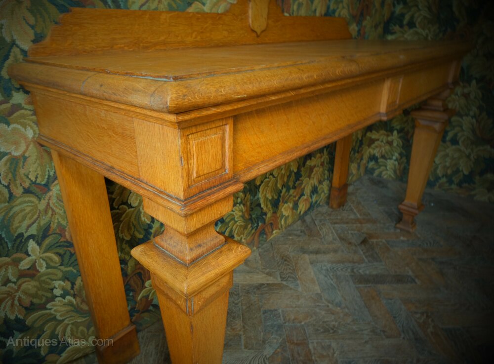 Oak Console Table / Hall Table as944a1084 / 1276 - Antiques Atlas