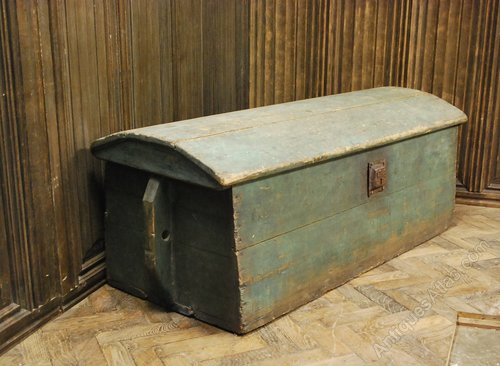 Painted French Maritime Chest - Antiques Atlas