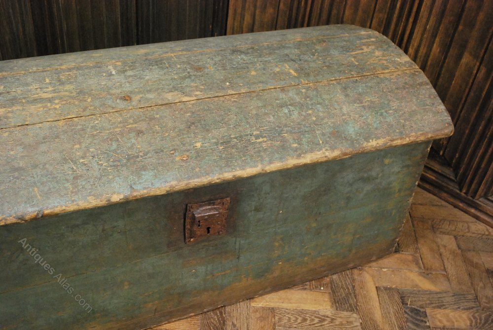 Painted French Maritime Chest - Antiques Atlas