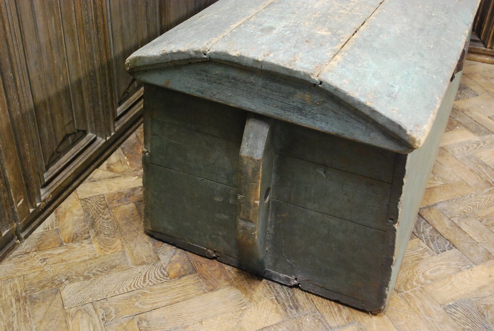 Painted French Maritime Chest - Antiques Atlas