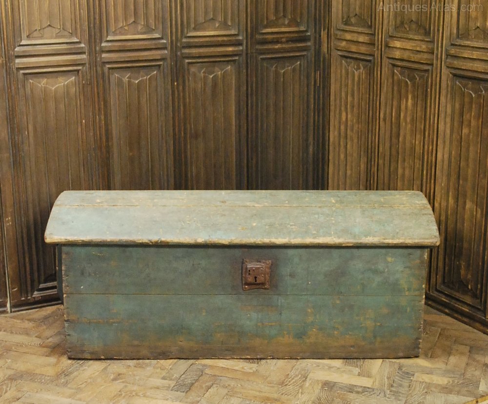 Painted French Maritime Chest - Antiques Atlas
